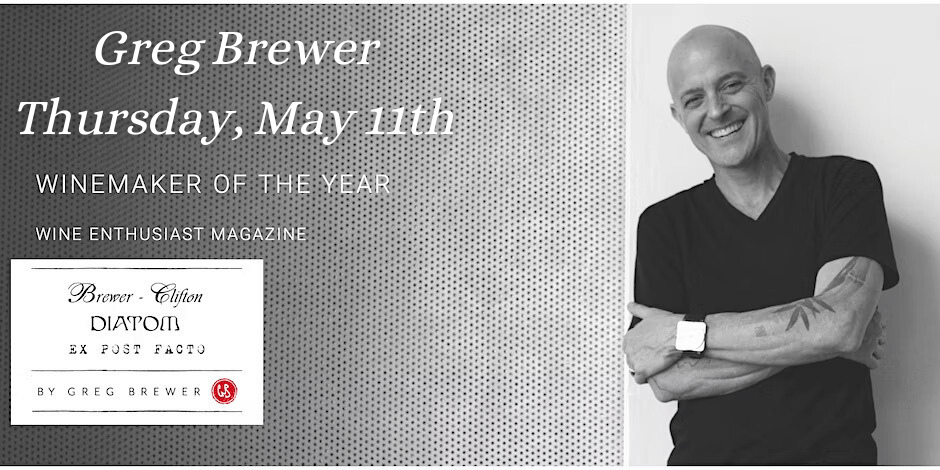 Greg Brewer Winemaker Event – Clayton Winehouse